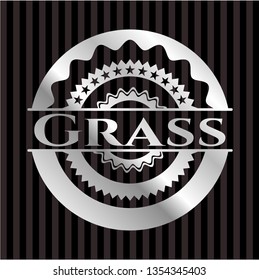 Grass Silver Emblem Stock Vector (Royalty Free) 1354345403 | Shutterstock