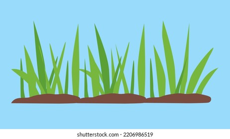 Grass Soil Illustration Vector Cartoon Stock Vector (Royalty Free ...