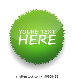 Grass Tag Vector Art Isolated On Stock Vector (Royalty Free) 449806486 ...
