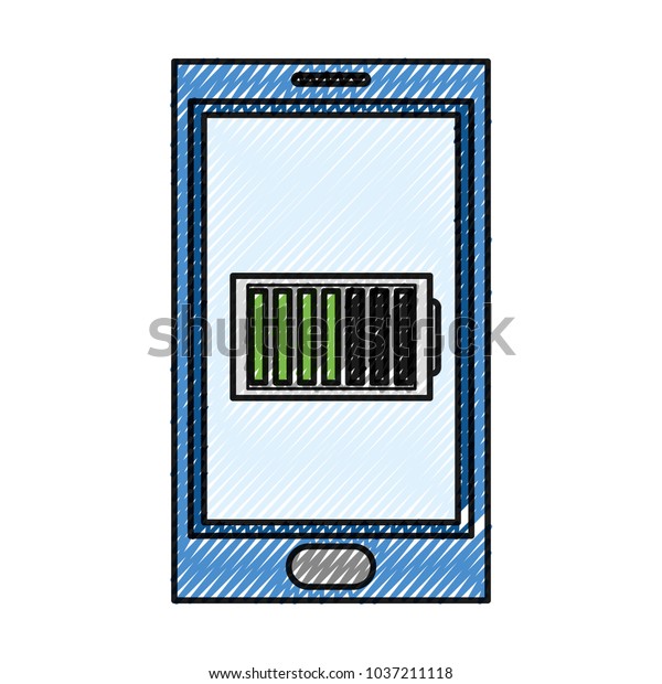 Grated Smartphone Low Baterry Power Technology Stock Vector (Royalty Free) 1037211118 | Shutterstock