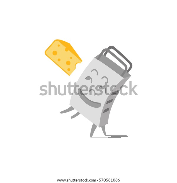 Grater Cheese Grate Kitchenware Cooking Utensil Stock Vector (Royalty ...