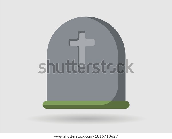 Grave Illustration Death On Grave Stock Vector (Royalty Free ...