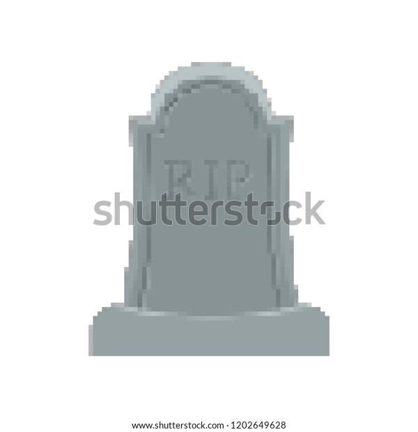 Grave Pixel Art Tomb 8 Bit Stock Vector (Royalty Free) 1202649628 ...