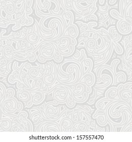 Gray Abstract Background Seamless Lace Curlicues Stock Vector (Royalty ...