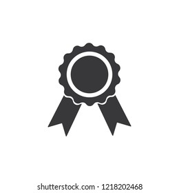 Gray Award Icon Isolated On White Stock Vector (Royalty Free ...