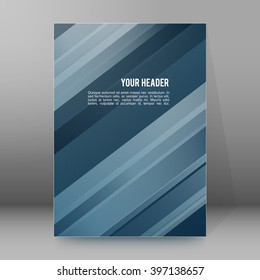 Gray Background Advertising Brochure Design Elements Stock Vector ...