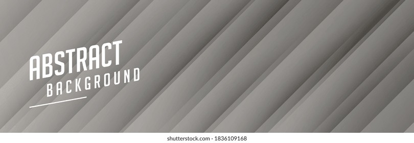 Gray Banner Design Stripe Shape Pattern Stock Vector (Royalty Free ...