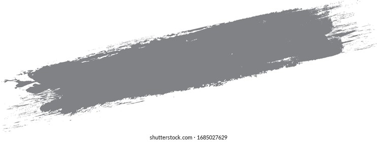 Gray Brush Stroke Isolated On White Stock Vector (Royalty Free) 1685027629