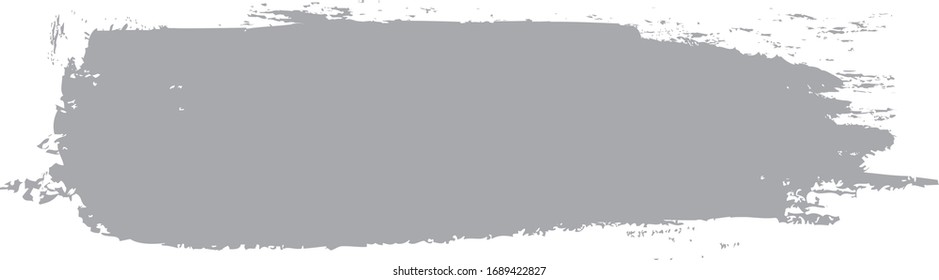Gray Brush Stroke Isolated On White Stock Vector (Royalty Free ...