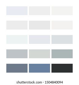 Gray Color Palette Vector Illustration Stock Vector (Royalty Free ...