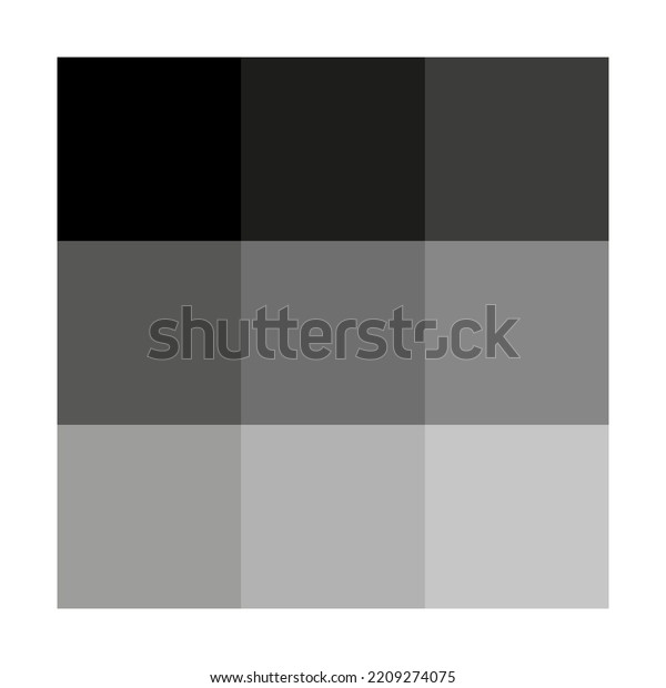 Gray Color Palette Vector Illustration Stock Stock Vector (Royalty Free ...