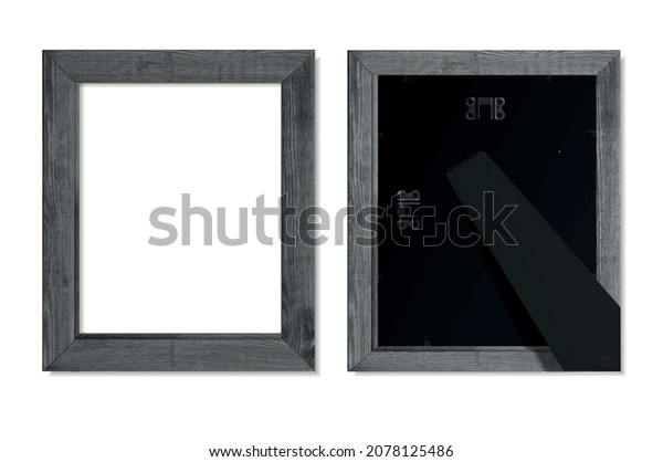 Gray Color Photo Frame Vector Aranguren Stock Vector (Royalty Free ...