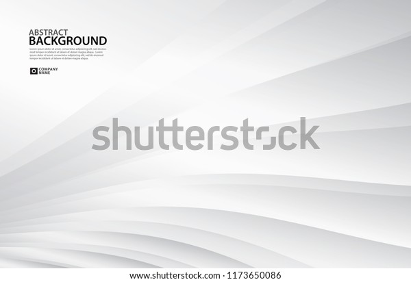 Gray Curve Abstract Background White Texture Stock Vector (Royalty Free ...