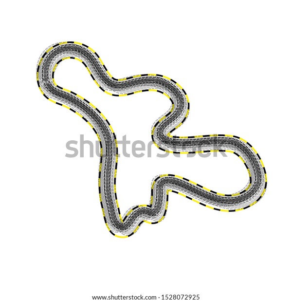 Gray Custom Made Race Track Map Stock Vector (Royalty Free) 1528072925 ...