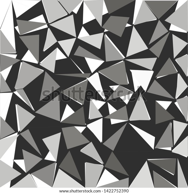 Gray Flying Torn Triangles Shapes Vector Stock Vector (Royalty Free ...