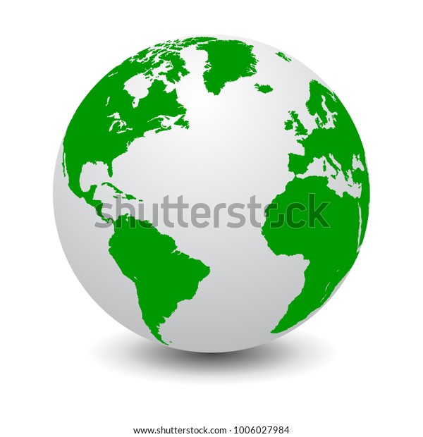 Gray Globes Blue Continents Stock Vector Stock Vector (Royalty Free ...