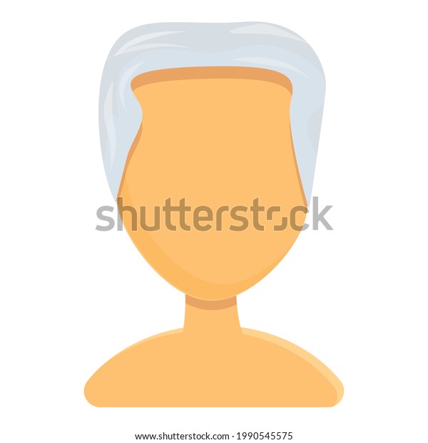 Gray Hair Icon Cartoon Gray Hair Stock Vector (Royalty Free) 1990545575 ...