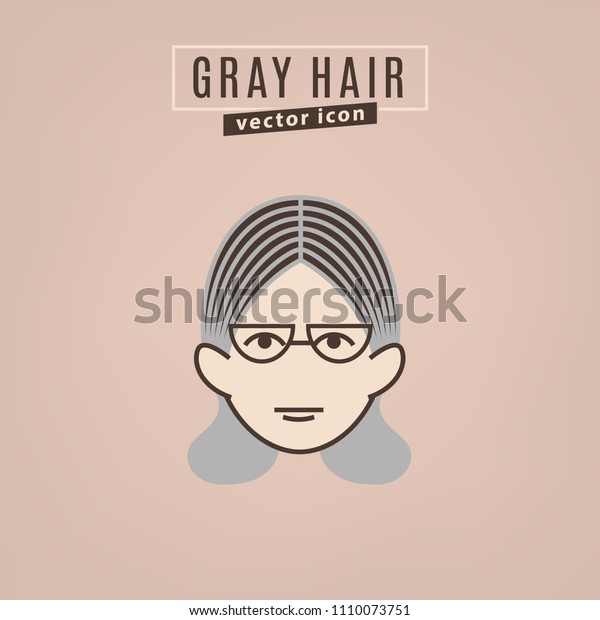 Gray Hair Icon Hair Problems Collection Stock Vector (Royalty Free ...