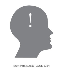 Gray Human Profile Picture Stock Vector (Royalty Free) 266331734 ...