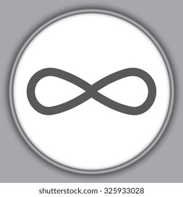 Gray Infinity Symbol Vector Illustration Stock Vector (Royalty Free ...