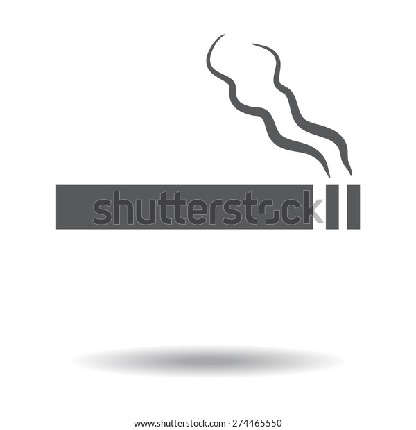 Gray No Smoking Sign Shadow Stock Vector (Royalty Free) 274465550