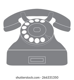 Gray Phone Icon Stock Vector (Royalty Free) 266331350 | Shutterstock