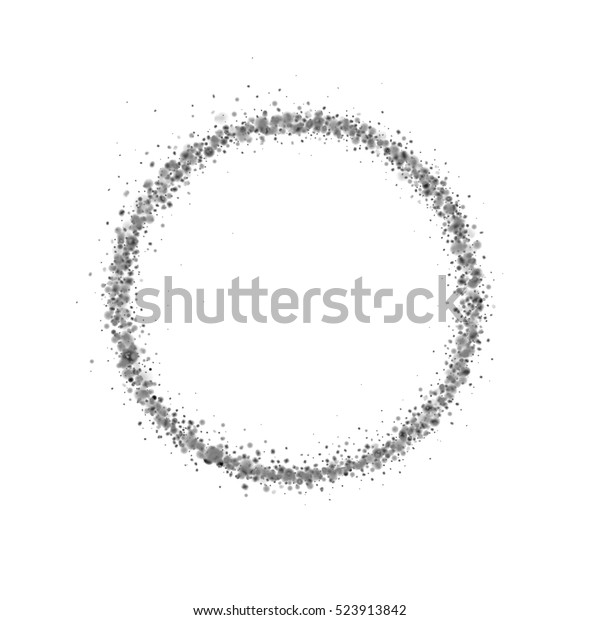 Gray Round Ash Banner Grunge Texture Stock Vector (Royalty Free ...