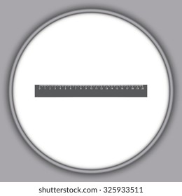 Gray Ruler Icon Stock Vector (Royalty Free) 325933511 | Shutterstock