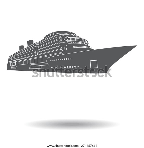 Gray Ship Icons Shadow Stock Vector (Royalty Free) 274467614 | Shutterstock