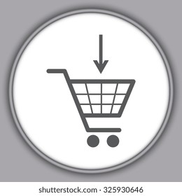 Gray Vector Shopping Cart Icons Stock Vector (Royalty Free) 325930646 ...