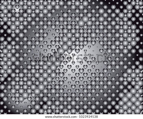 Grayscale Background Bubbles Abstract Geometric Pattern Stock Vector ...