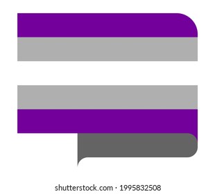 Graysexual Pride Flag Vector Illustration Stock Vector (Royalty Free ...
