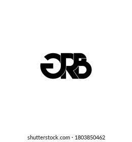 Grb Letter Original Monogram Logo Design Stock Vector (Royalty Free ...