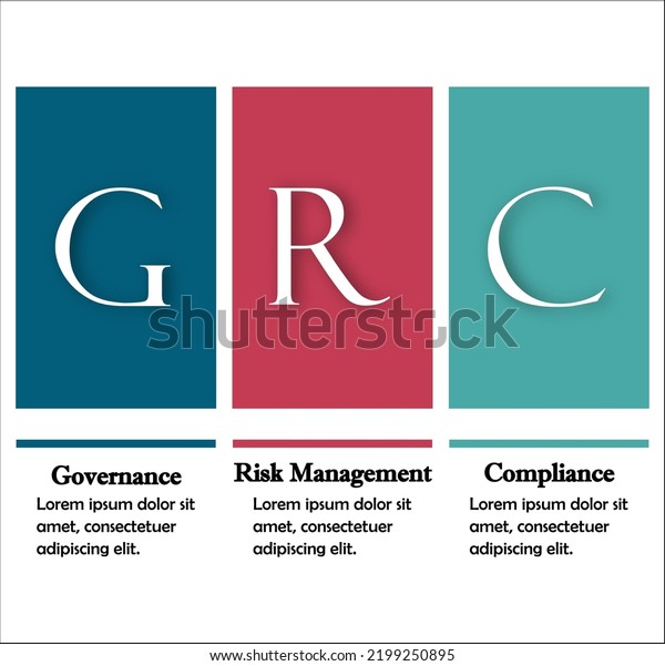 Grc Acronym Governance Risk Management Compliance Stock Vector (Royalty ...