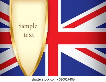 Great Britain Flag Banner Background Stock Vector (Royalty Free ...