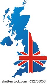 Great Britain Map: Vector có sẵn (miễn phí bản quyền) 632758058 ...