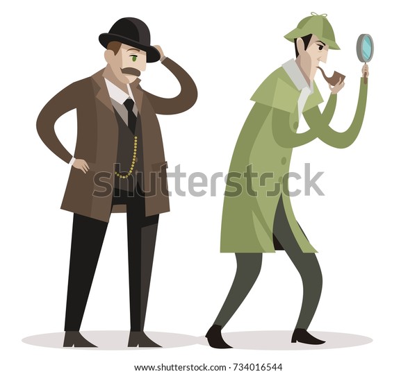 Great Detective Sidekick Stock Vector (Royalty Free) 734016544