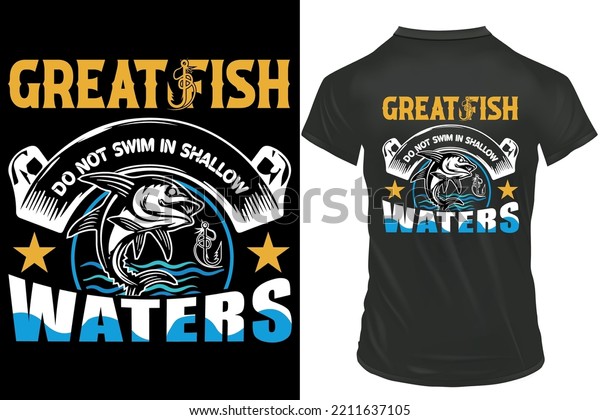 Great Fish Do Not Swim Shallow Stock Vector (Royalty Free) 2211637105 ...