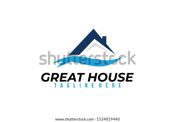 Great House Logo Icon Vector Isolated Stock Vector (Royalty Free ...