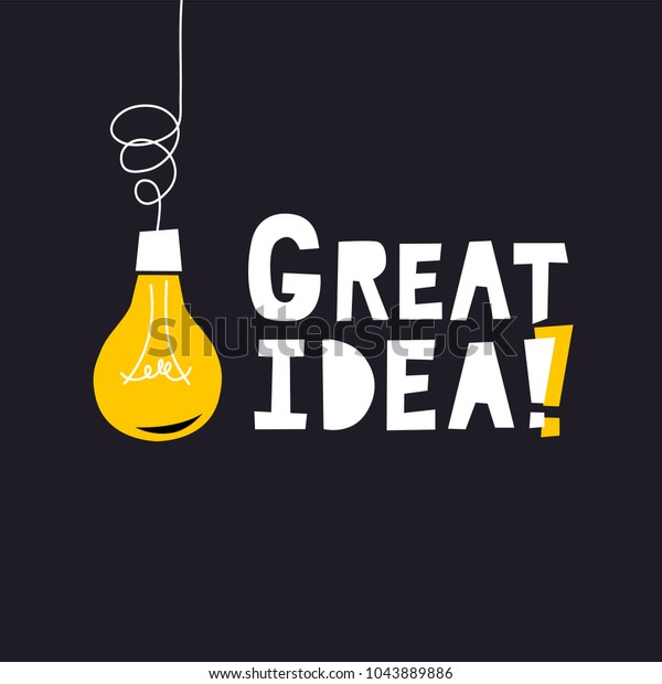 Great Idea Vector Poster Decorative Elements Stock Vector (Royalty Free ...