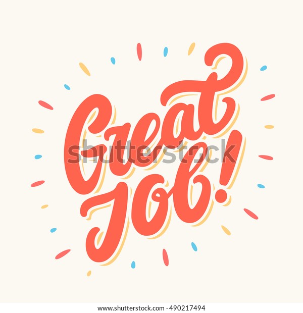 Great Job Banner Stock Vector (Royalty Free) 490217494