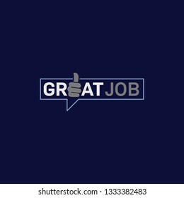 Great Job Blue Background Vector Stock Vector (Royalty Free) 1333382483 ...