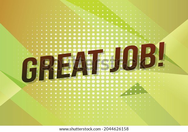 Great Job Word Concept Vector Illustration Stock Vector (Royalty Free ...