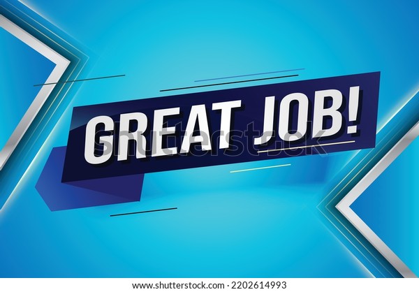 Great Job Word Concept Vector Illustration Stock Vector (Royalty Free ...