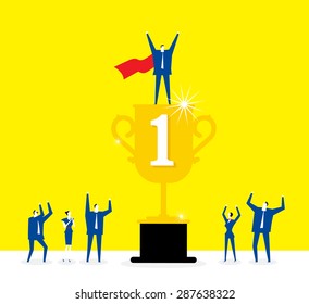 Great Leader Stock Vector (Royalty Free) 287638322 | Shutterstock