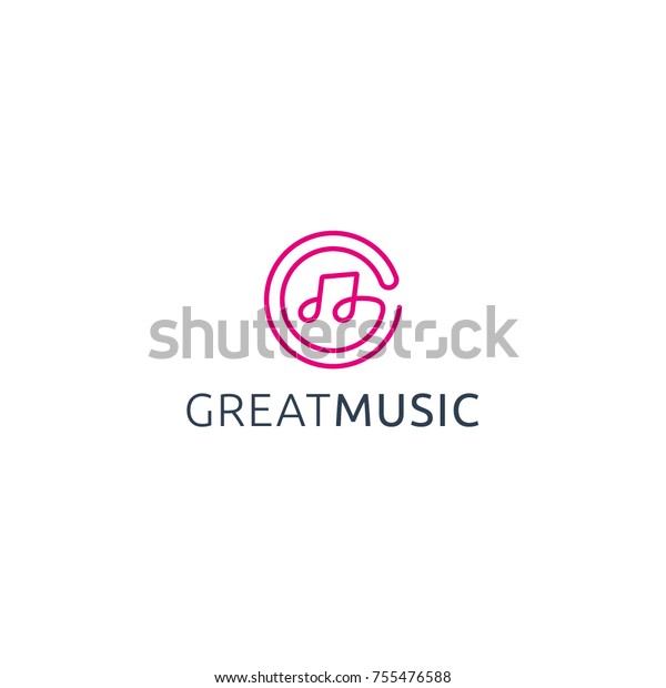 Great Music Logo Vector Stock Vector (Royalty Free) 755476588 ...
