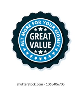 Great Value Label Illustration Stock Vector (Royalty Free) 1063406702
