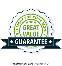 Great Value Label Illustration Stock Vector (Royalty Free) 1082113697
