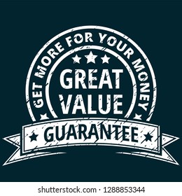 Great Value Label Illustration Stock Vector (Royalty Free) 1288853344