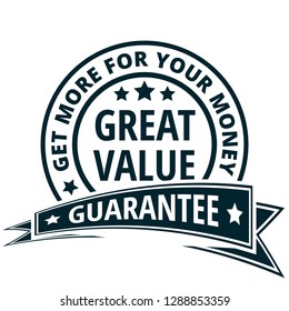 Great Value Label Illustration Stock Vector (Royalty Free) 1288853323